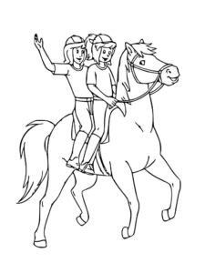 Bibi Und Tina Ausmalbilder Abenteuer Auf Dem Martinshof Malvorlagen Net