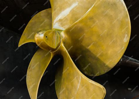 Premium Photo Ships Bronze Propeller Closeup Ship Propeller Blades