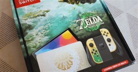 2 22 거래종료 닌텐도 스위치 Oled 젤다 에디션 풀박스 한국 정발 중고 신품급 중곡제2동 취미 게임 음반 당근 중고거래