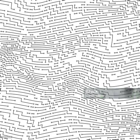 3d 뒤틀린 전자 회로 기판 3차원 형태에 대한 스톡 벡터 아트 및 기타 이미지 3차원 형태 개념 검은색 Istock