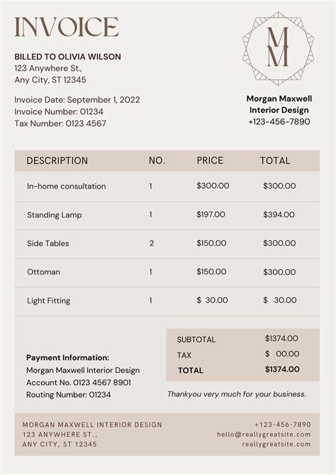 Download Template Desain Invoice Gratis