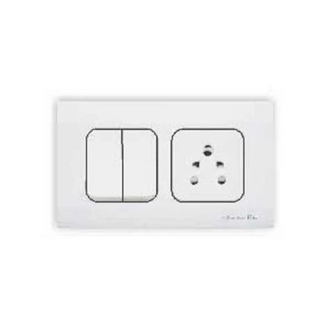 6a Plastic 2 Module 1 Socket Switch At Rs 80 Modular Switches In