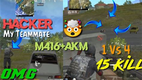 Pubg Mobile Lite Gameplay 🔴15 Kill🤯 My Teammate Hacker Kutte
