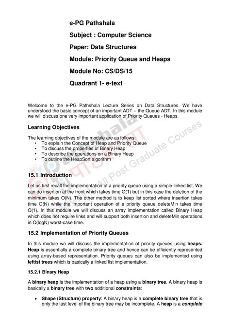 9283 Et 15 Et Nice E PG Pathshala Subject Computer Science Paper