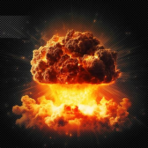 Premium Psd Fire Explosion Light Effect Isolated