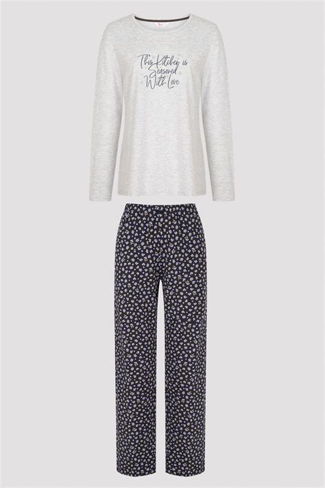 Multi Color With Love Pj Set Pyjamas Pnqw78c422skmixxs Penti Romania