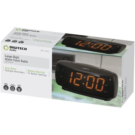 Digitech Large Digit Alarm Clock With Am Fm Radio Pro Ar1932 N Tech 2021 Ltd