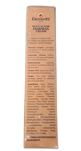 Elements Wellness Multi Action Fairness Cream 100g At Best Price In Sawai Madhopur