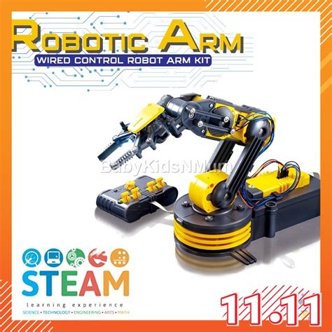 Diy Robotic Arm Robot Wired Control Robot Arm Kit Early Education Steam