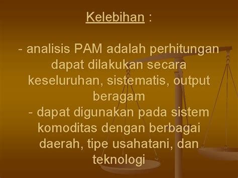 Teori Matrik Kebijakan Pam Policy Analisys Matrix Pam