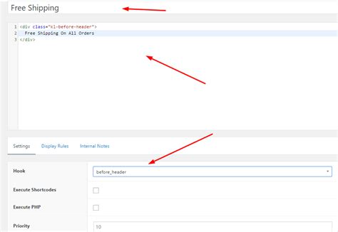 How To Add Free Shipping On” Before Header Generatepress Beaver Hero