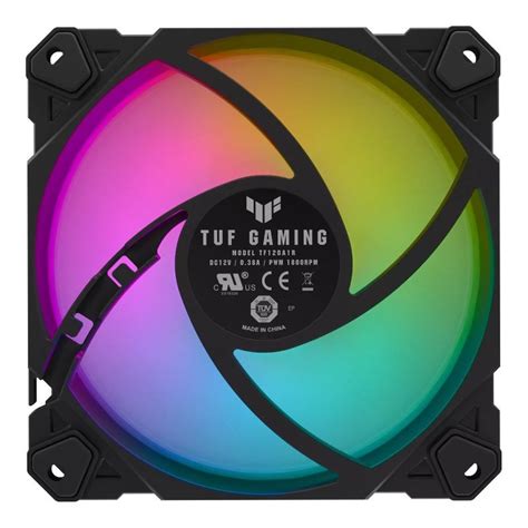 Asus Tuf Gaming Tf120 Argb 120mm Pwm Black Fan Single Pack Tuf Gaming Tf120 Argb Mwave