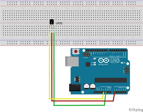 Simulasi Rangkaian Sensor Suhu Lm35 Dan Arduino Uno Dengan Penampil Lcd