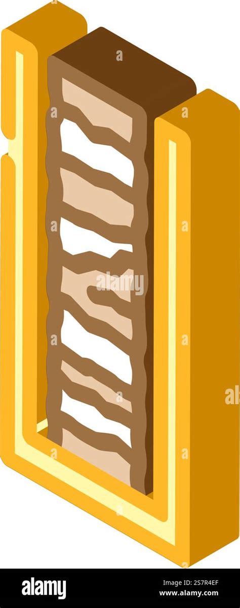 Drill Core Samples Isometric Icon Vector Drill Core Samples Sign Isolated Symbol Illustration