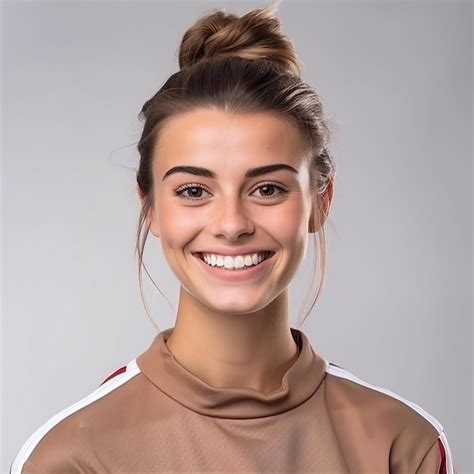 Premium Photo Beautiful Girl In White Background