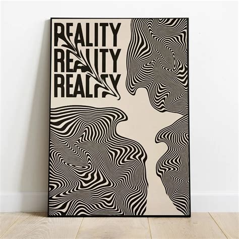 Trippy Black And White Posters