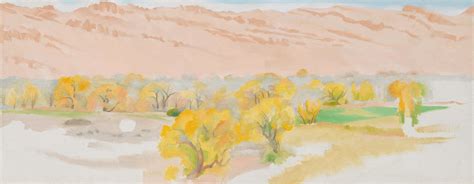 Untitled New Mexico Landscape Ca 1943 By Georgia Okeeffe Paper Print Georgia Okeeffe