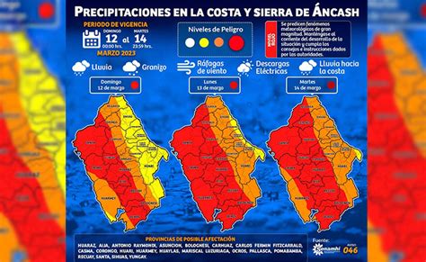 Áncash Senamhi Anuncia Lluvias De Moderada A Extrema Intensidad Desde Hoy