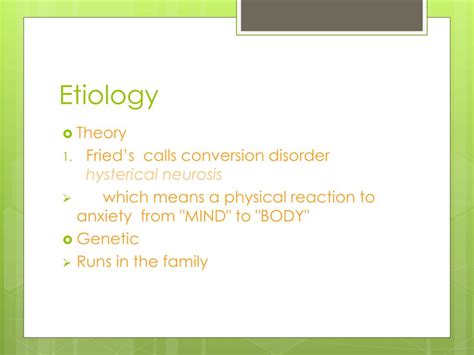 Ppt Conversion Disorder Somatoform Disorder Powerpoint Presentation Id 2360155