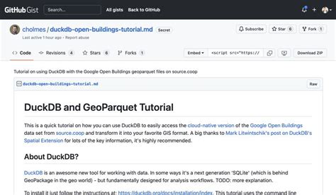 Matt Forrest On Linkedin Gis Moderngis Spatialsql Duckdb