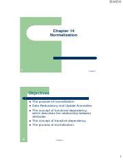 Ch Normalization Pdf Chapter Normalization COMP Objectives The Purpose