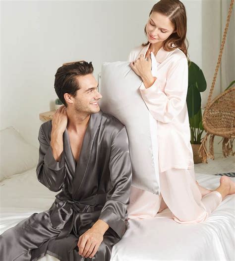 Natural Fabric Bow Tie Neck Womens Silk Blouse Silk Pajama Set Silk