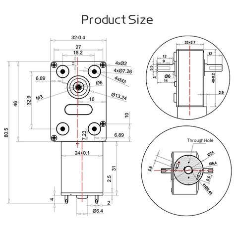Double Shafts Turbo Worm Gear Motor High Torque Jgy 370 6v 12v 24v Dc