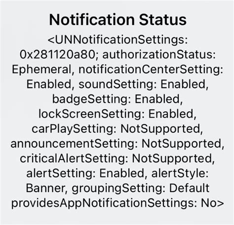 Ios App Clip Push Notifications Authorization Status On Testflight Is Notdetermined Stack