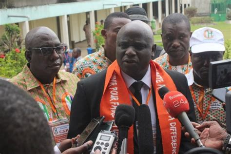 Côte Divoire Réélu Sg De La Centrale Syndicale Humanisme Pour Un