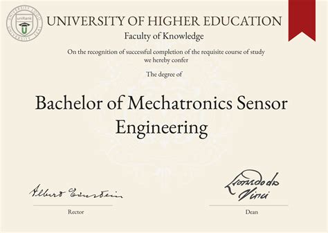 Bachelor Of Mechatronics Sensor Engineering B Eng In Mechatronics Sensor Engineering