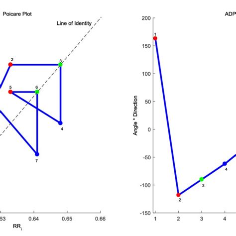 Poincare Plot And Adp Map Of Nine Consecutive Points Left Figure