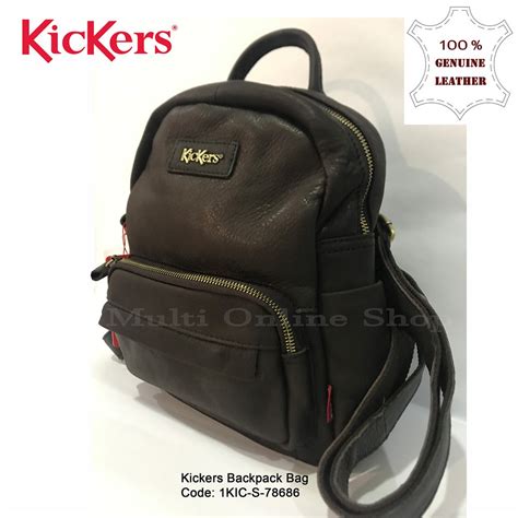 Kickers Genuine Leather Womens Backpack Bag 1kic S 78686 Shopee Malaysia