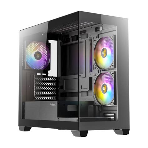 Antec Cx300m Micro Atx Itx Rgb Mini Tower Gaming Chassis Black