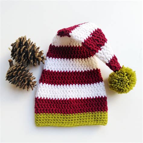 Christmas Crochet Elf Hat Pattern Christmas Elf Hat Crochet Pattern Elf