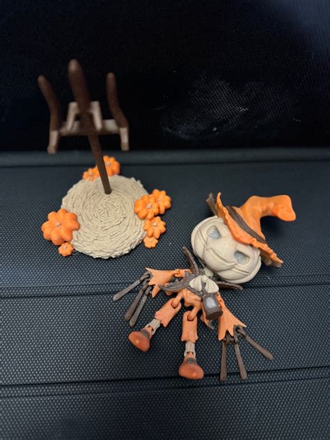 3d Printed Pumpkin Scarecrow Jack Olantern Scary Spooky Glow In The