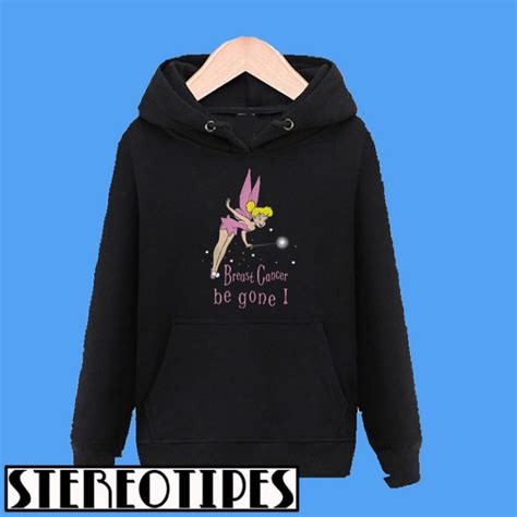 Tinkerbell Breast Cancer Be Gone Hoodie