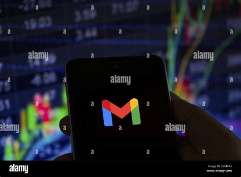 Google Product Gmail Logo Is Displaying On Smartphone Gmail Is A Free