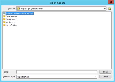 Then Navigate To The Rdl File