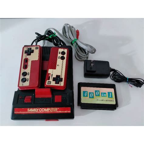 Famicom Japan Custom สีดำ ระบบav ชุดพร้อมเล่นไฟไทยตลับเกมรวม 400 In 1 เกมรวมๆทั่วไป ยุค90