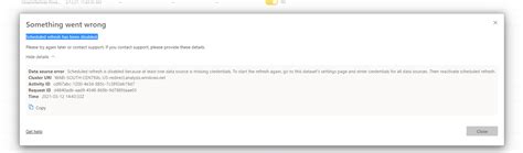 solved uploaded a new dataset to service and it wont refr microsoft fabric community