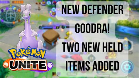 NEW DEFENDER ADDED GOODRA LEAKS NEW HELD ITEM POKEMON UNITE