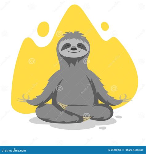 Cute Sloth Illustration Drawing Line Illustration Coloring Drawing Line