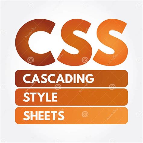 Css Cascading Style Sheets Acronym Stock Illustration Illustration