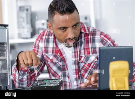 Inside Details Of The Old Personal Compute Stock Photo Alamy