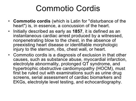 Commotio Cordis