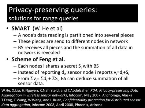 Ppt Sensor Networks Privacy Preserving Queries Powerpoint Presentation Id3457745