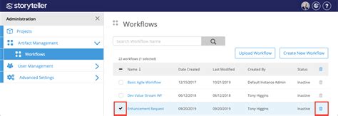 Delete A Workflow Blueprint Online Help