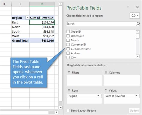 Edit Field List In Pivot Table