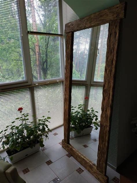 Дзеркало підлогове в деревяній рамі в стилі Loft — ціна 2970 грн у каталозі Дзеркала Купити