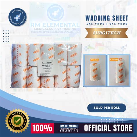 Wadding Sheet Surgitech Per Roll 4x5 6x5 Lazada Ph